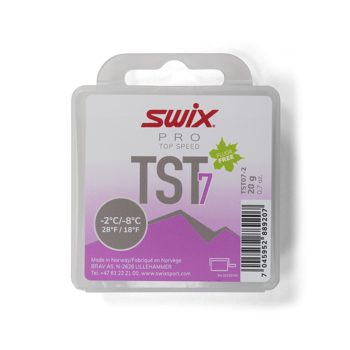 Swix TST TS7 Turbo Violet -2 / -7 20g - glidvalla - Skidvalla.se